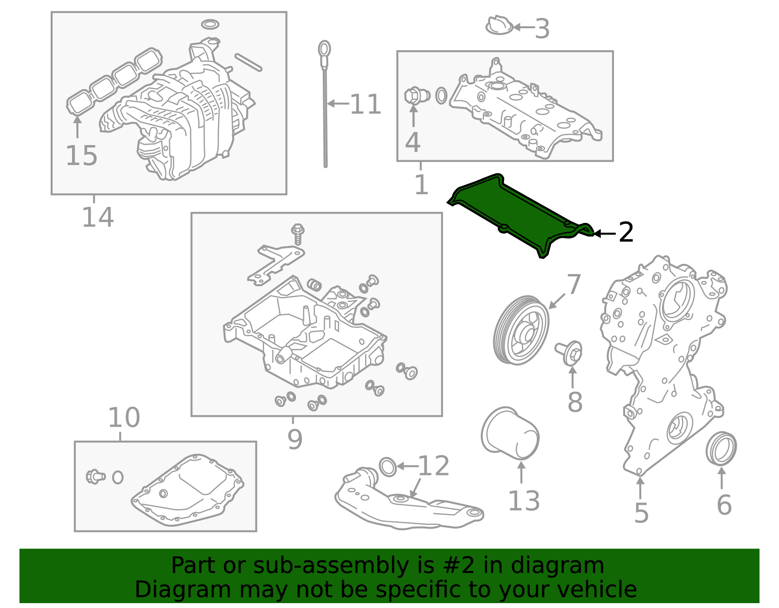 2019-2025 Nissan Valve Cover Gasket 13270-6CA0A | Team Nissan Inc.