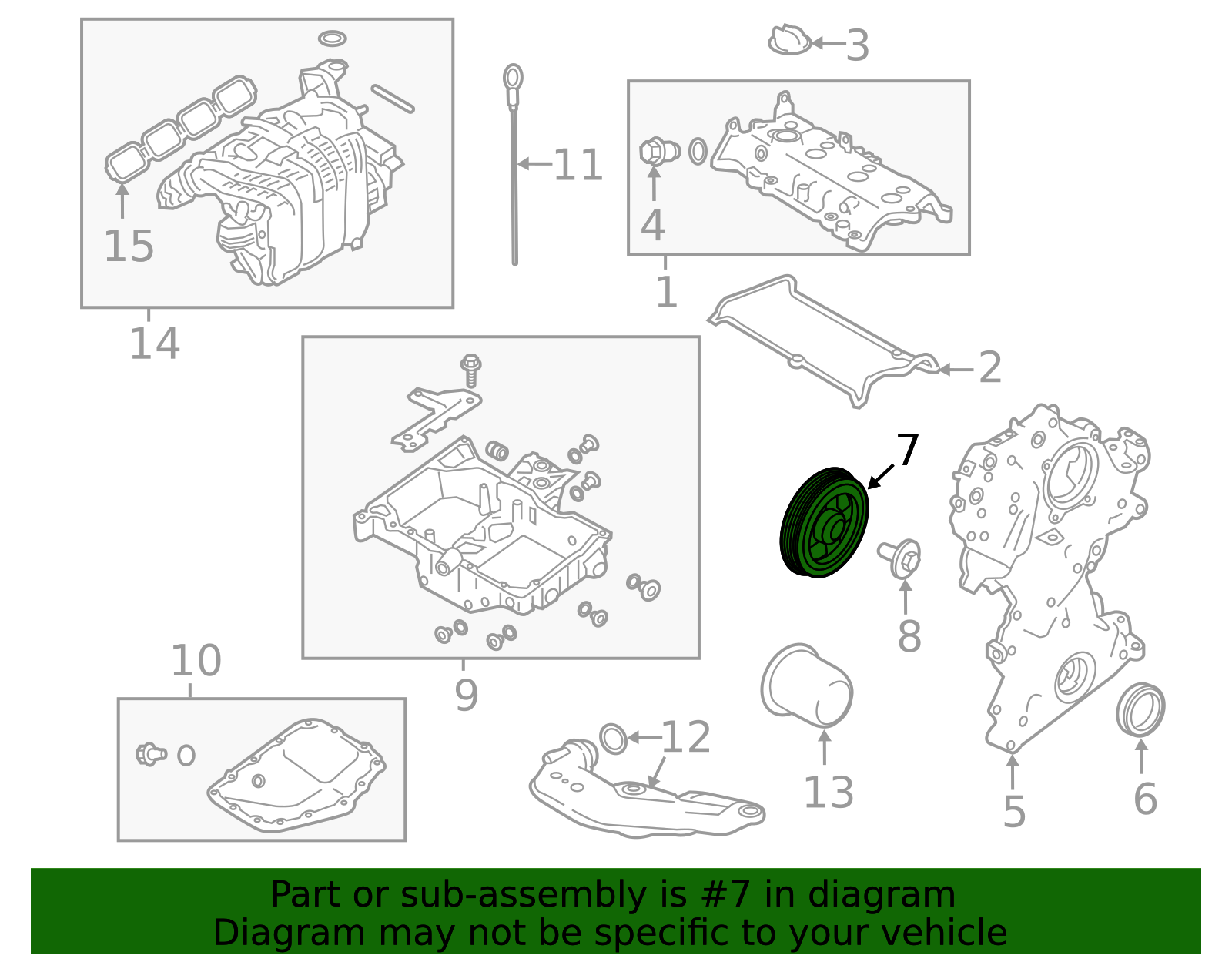 2021-2025 Nissan Crankshaft Pulley 12303-6RR0A | Scott Evans Nissan Parts