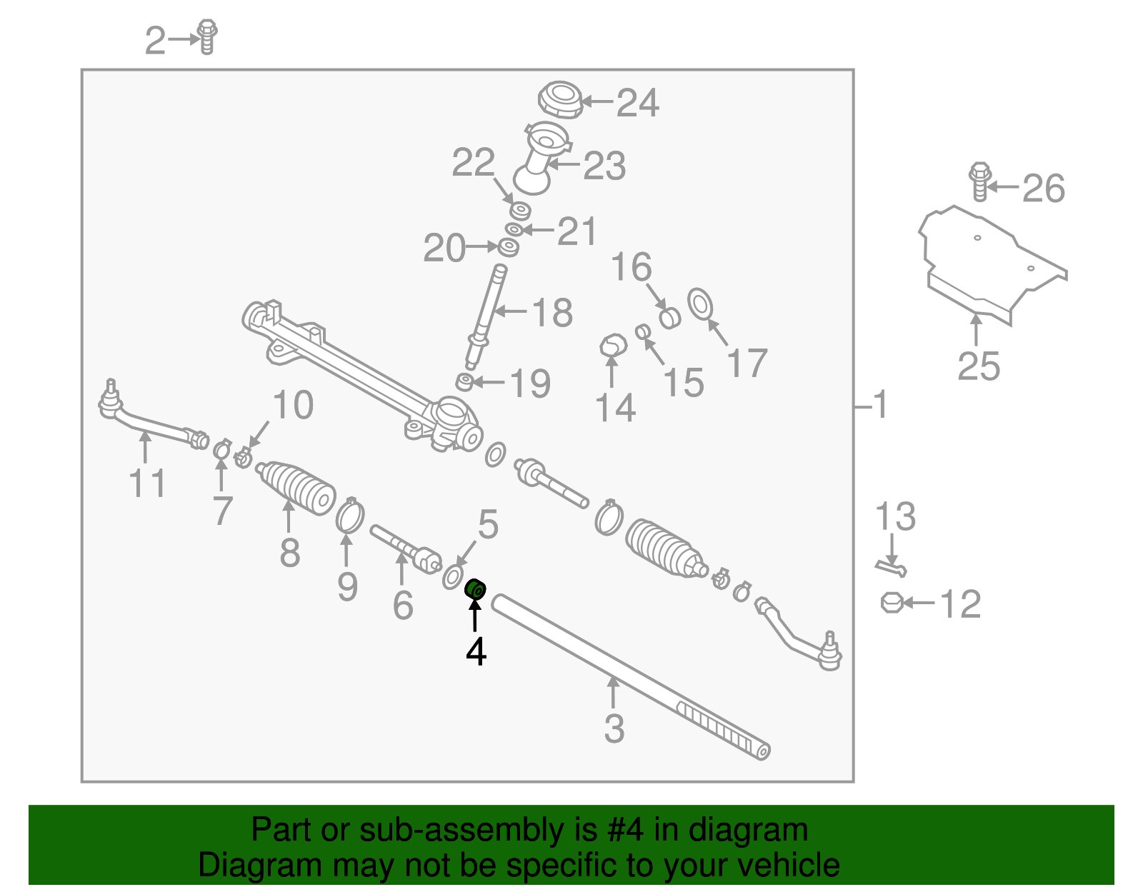 Genuine Rack Bushing for 2011-2019 Hyundai | Part# 56521-3Q000 ...