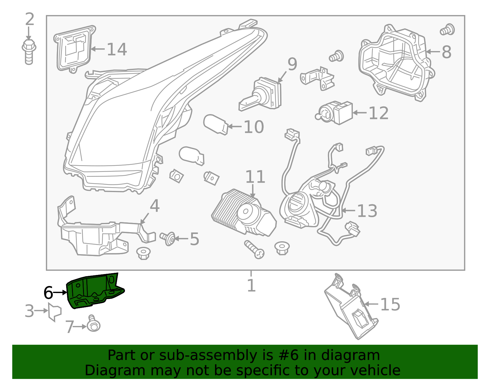 22941180 - High-Quality Passenger Side Headlamp Bracket for 2013-2019 ...