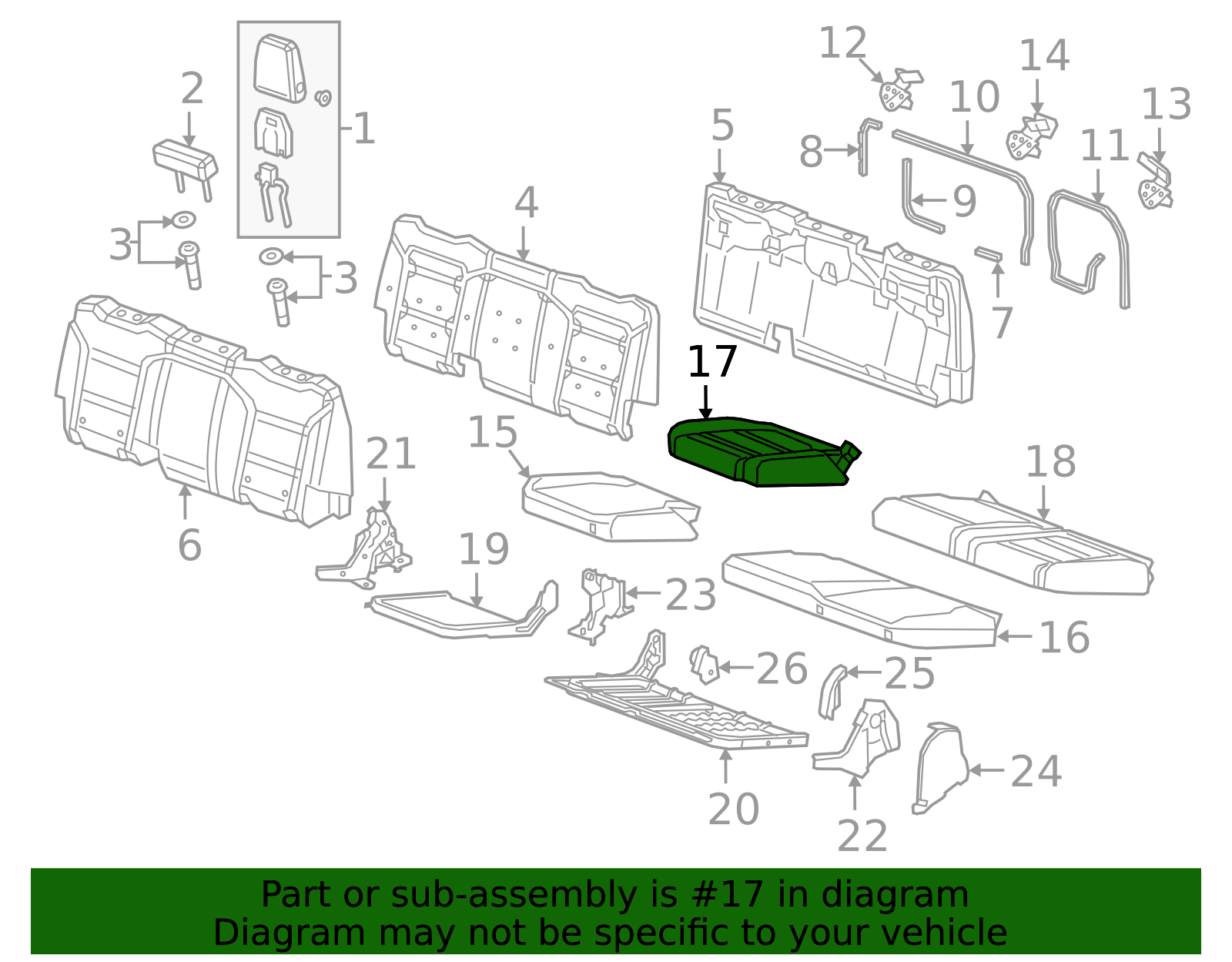 2019-2023 GM Cushion Cover 86808387 | Capital Chevy Parts