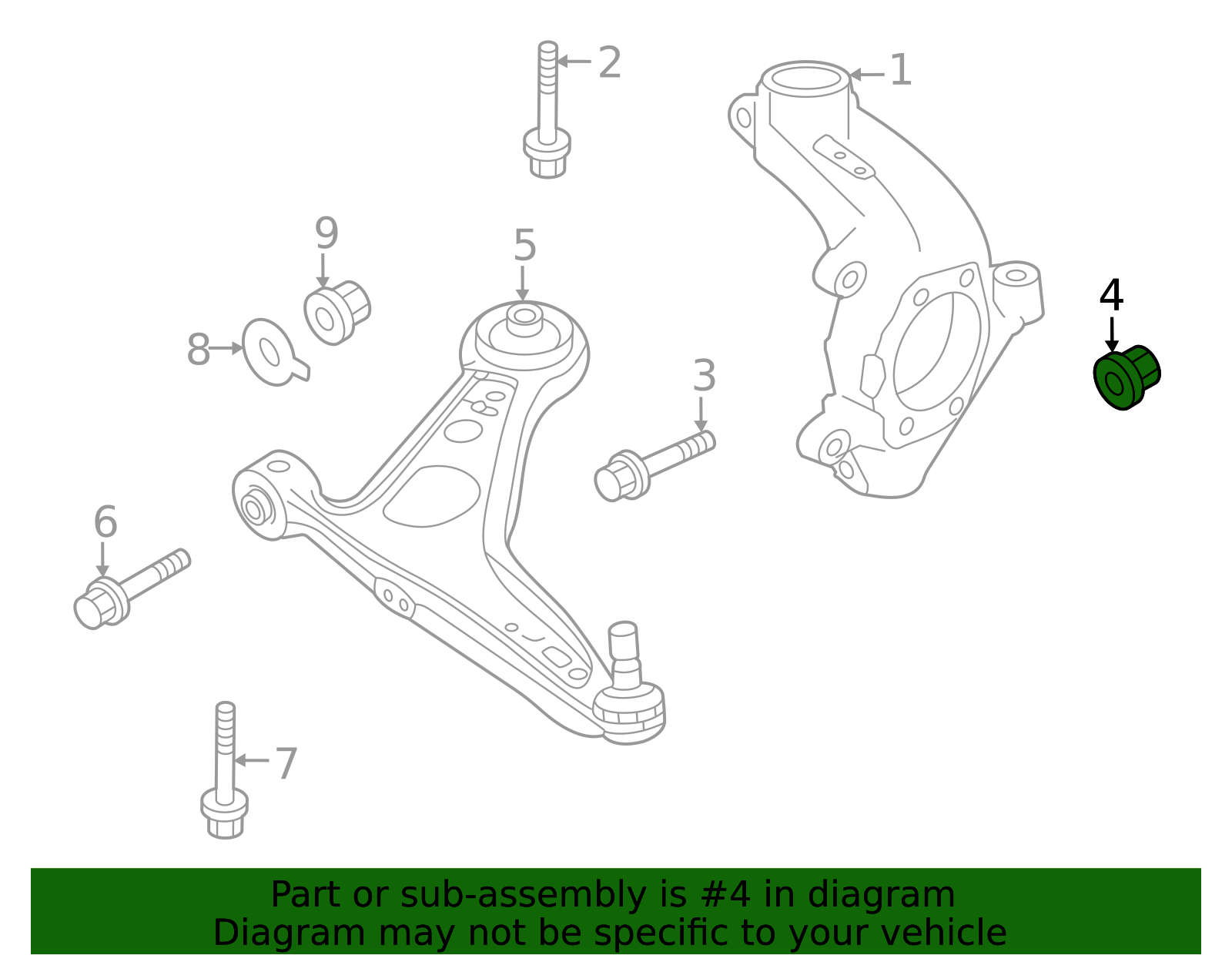 01223-A2031 - Knuckle Nut 2020-2026 Nissan | Official Nissan Parts Store