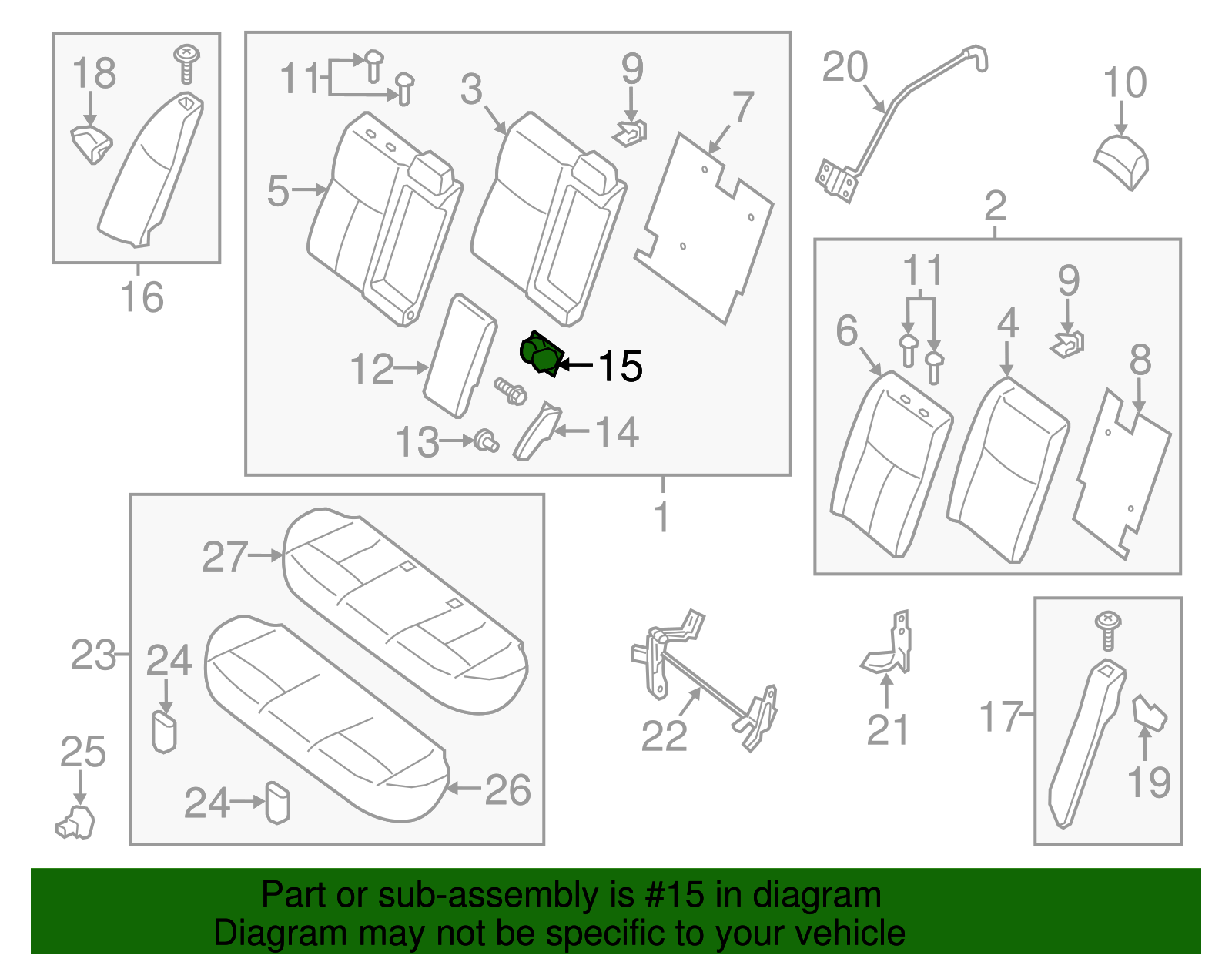 2007-2018 Nissan Altima Cup Holder 88741-JA00A | Nissan Parts Central