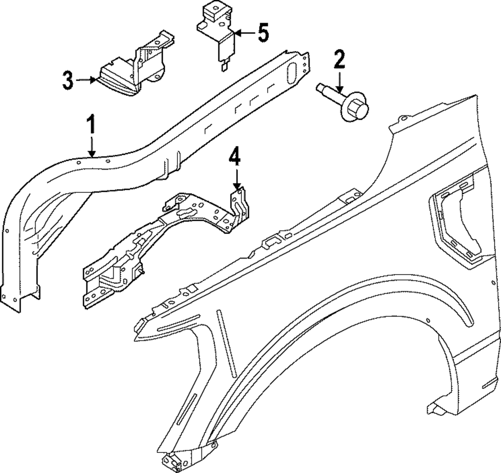 2022-2024 Ford F-150 Lightning Upper Rail Assembly NL3Z-16C275-C | Ford ...