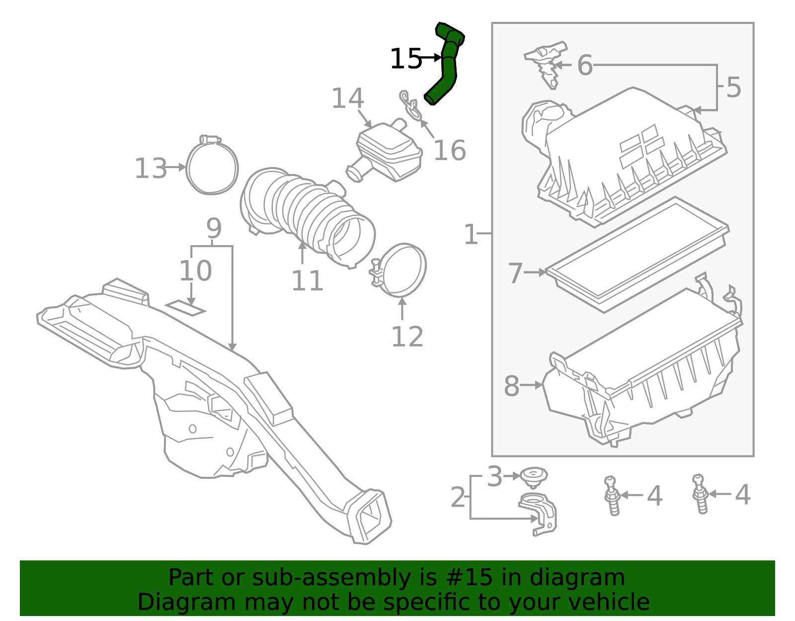 2018-2024 Toyota Camry PCV Valve Hose 17878-0P060 | Toyota Parts Center