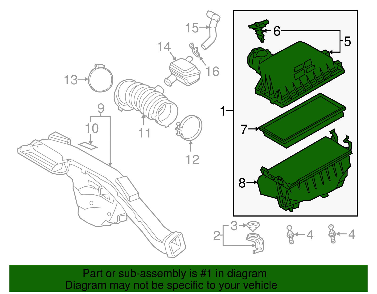2018-2024 Toyota Air Cleaner Assembly 17700-F0011 | OEM Parts Online