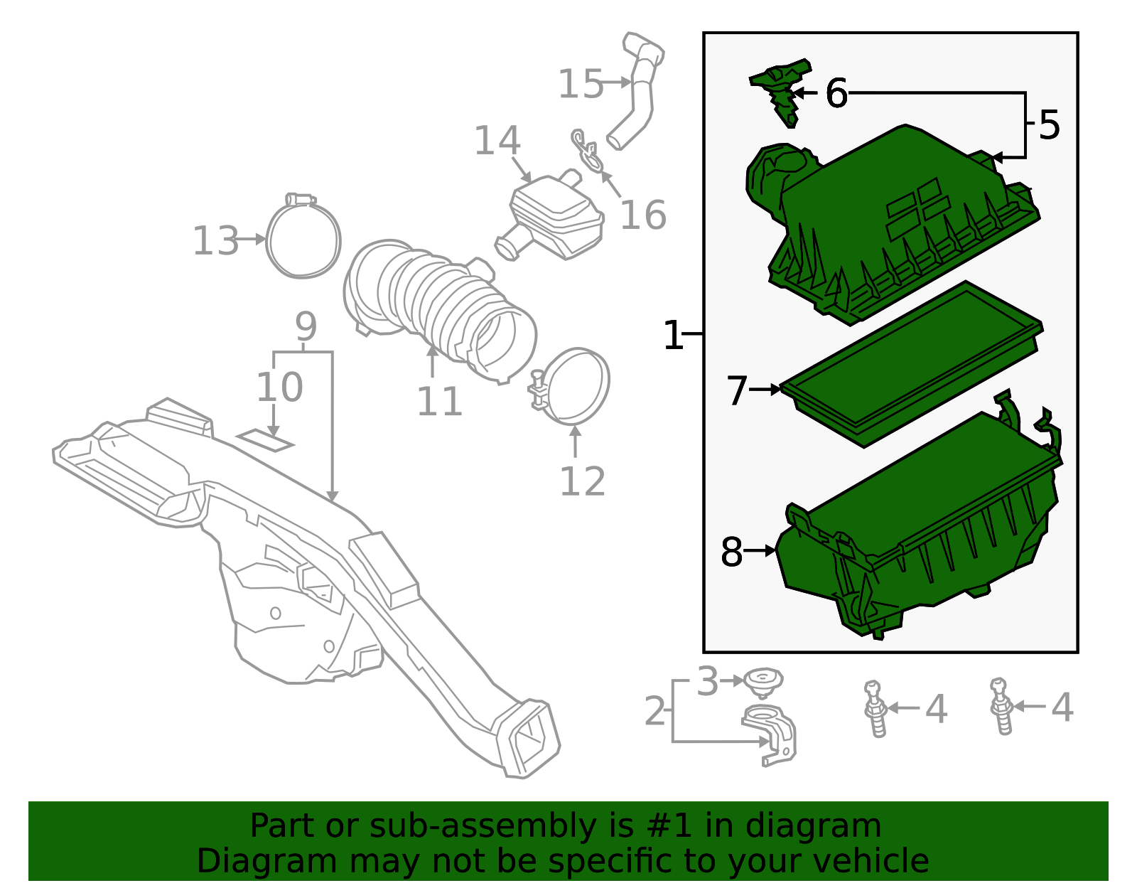 2018-2024 Toyota Air Cleaner Assembly 17700-F0011 | Toyota Parts Center