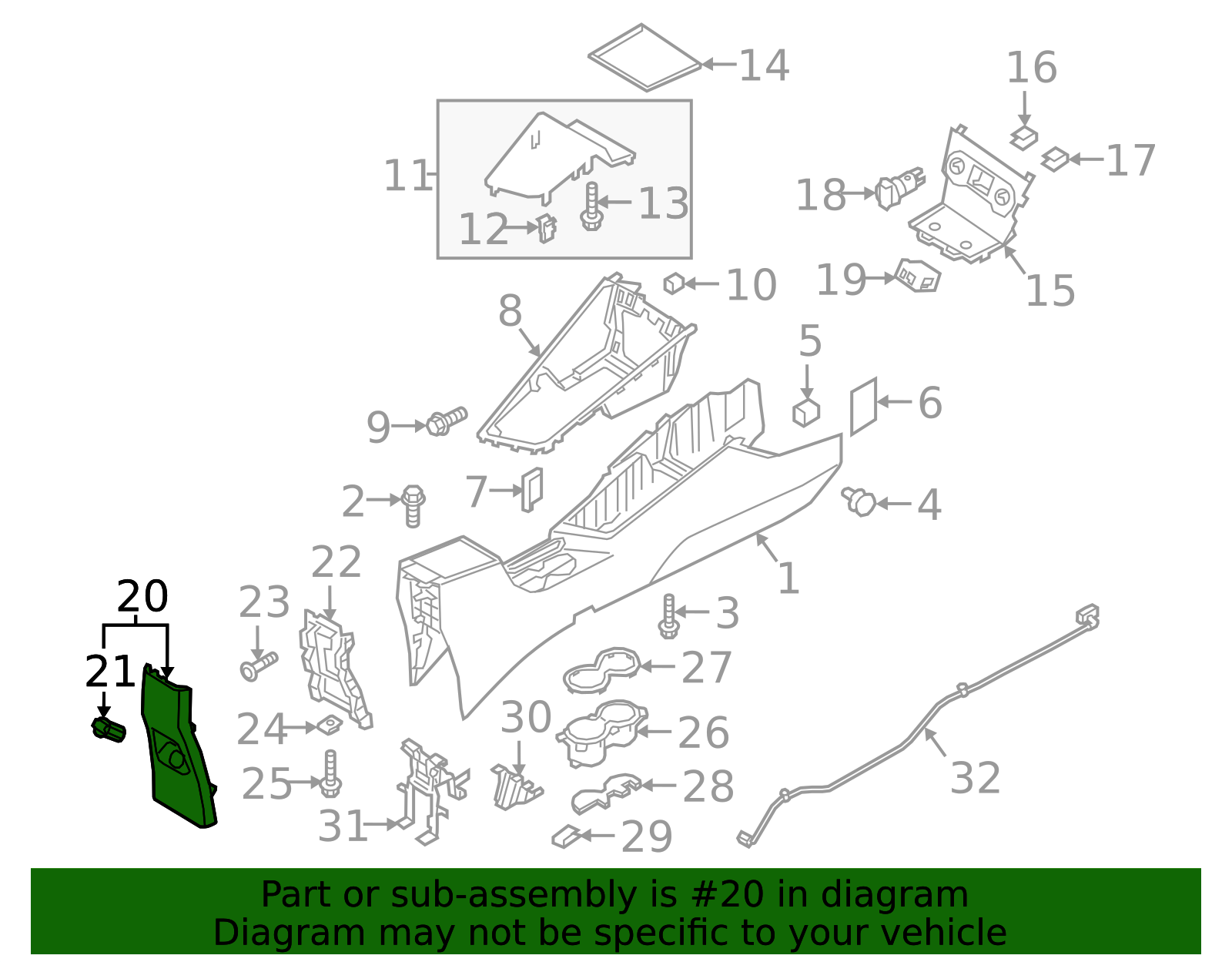 Console Panel 84680-J0200-TRY - Interior Organization Restored ...