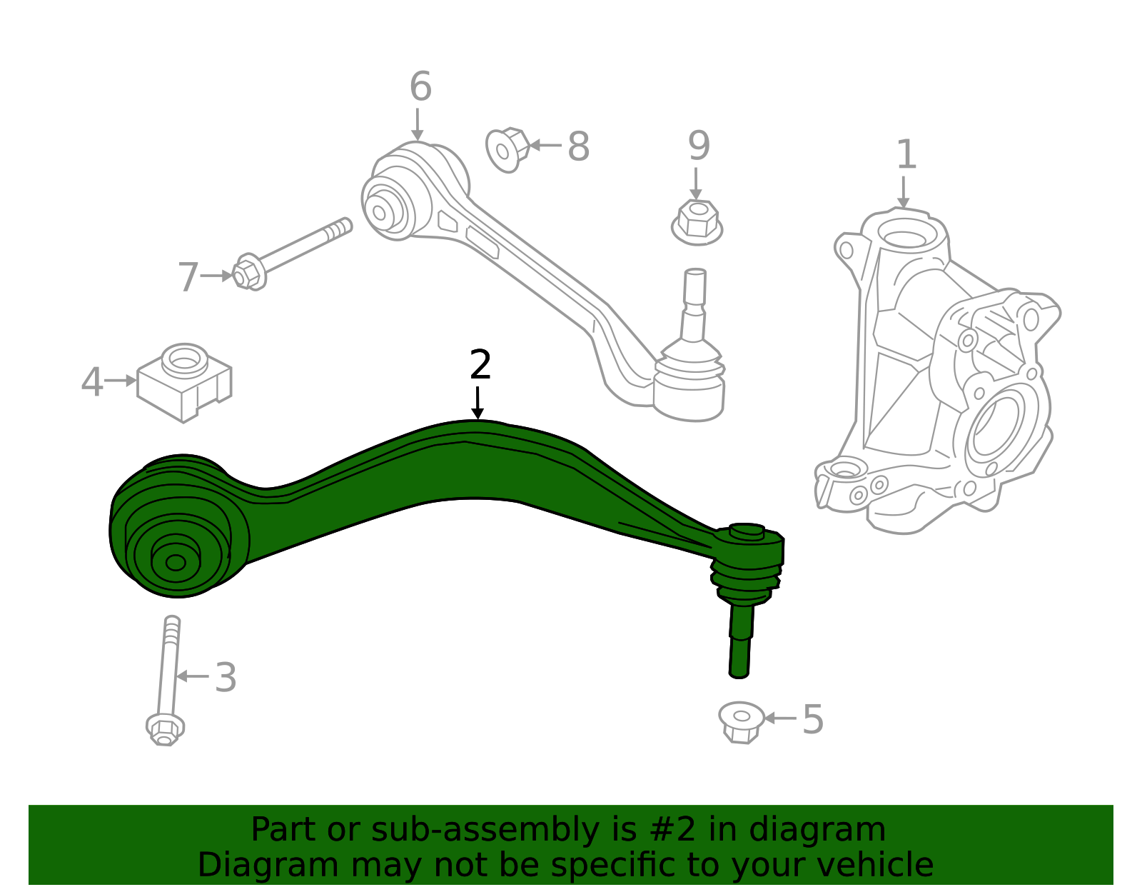 2019-2025 BMW Front Control Arm 31106894676 | OEM Parts Online