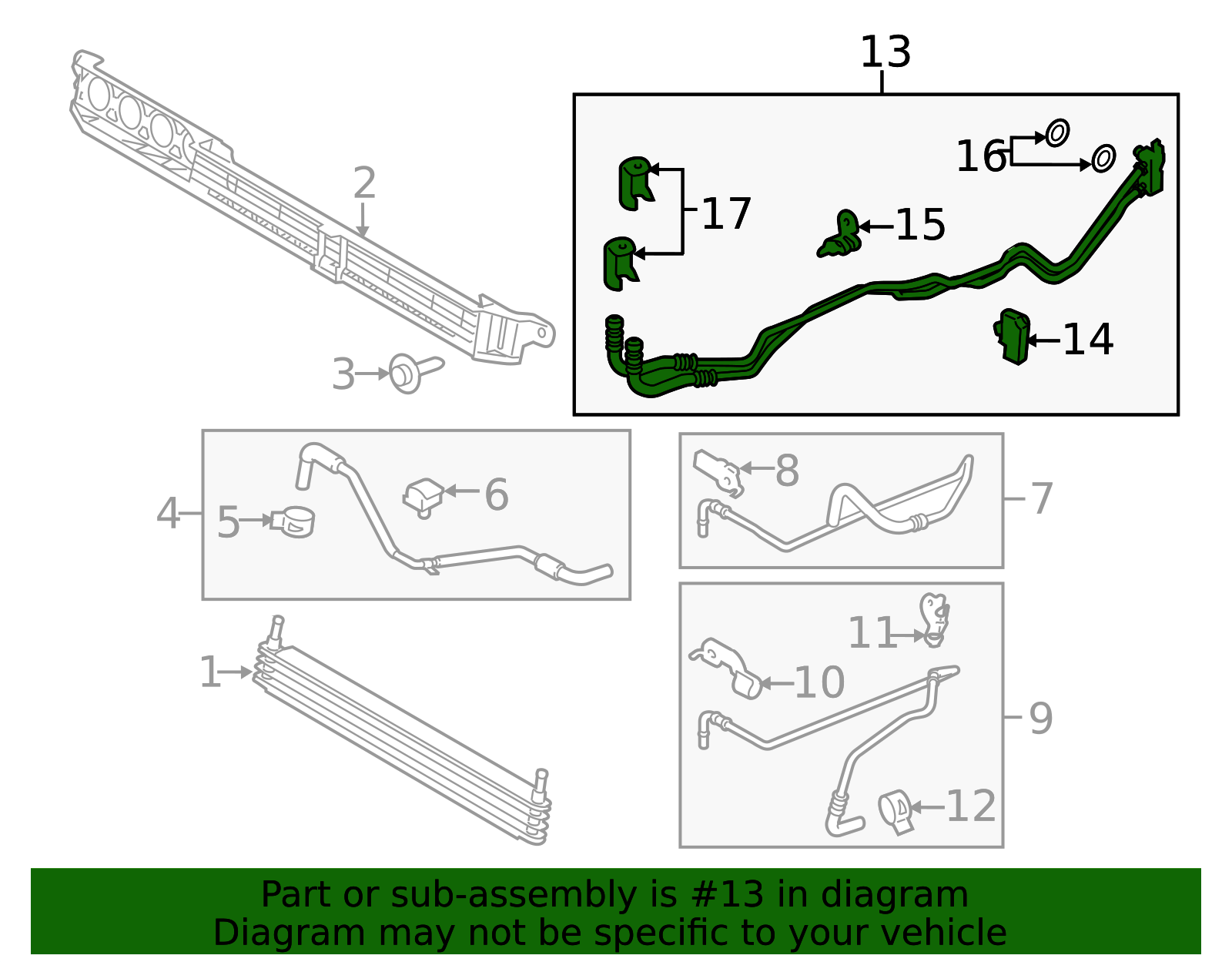 2015-2019 Ford F-150 Cooler Pipe FL3Z-7R081-F | Awesome Parts Ford