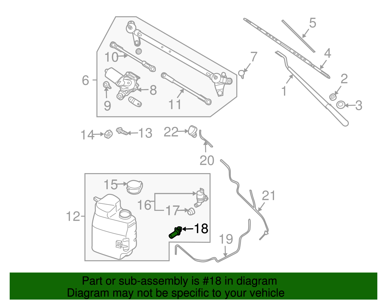 28911-7S000 - Level Sensor - 2004-2015 Nissan | Nissan OEM Parts Direct