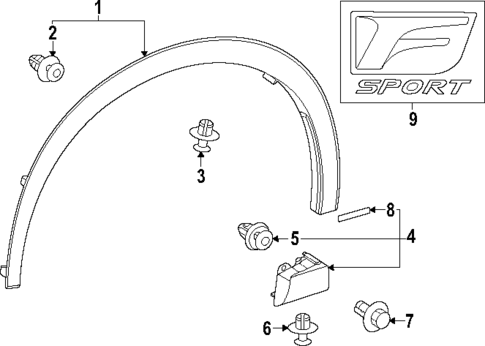 Exterior Trim - Fender for 2024 Lexus RX350 | OEM Parts Online