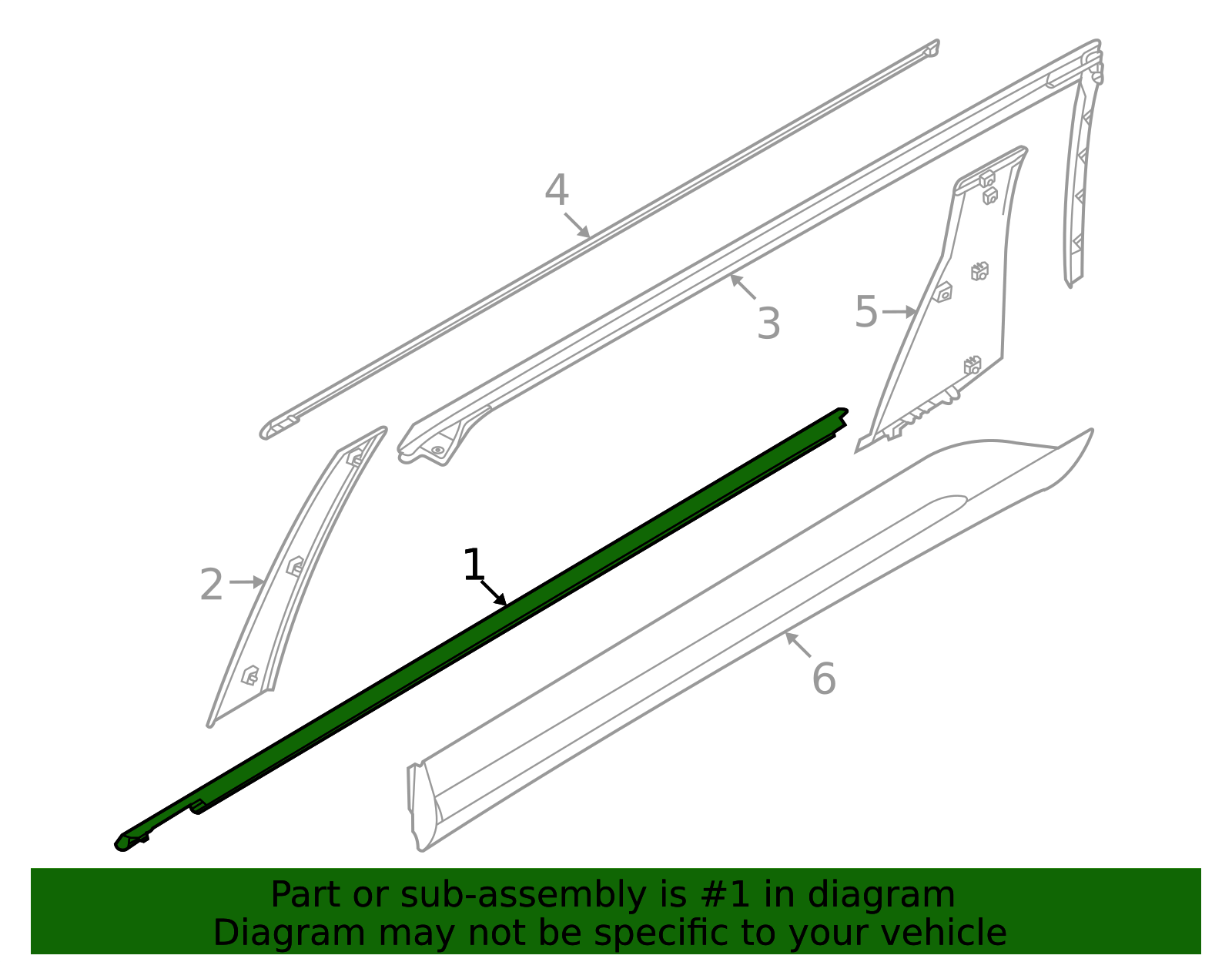83210-R0000 - Belt Molding 2022-2026 Kia Carnival | Kia.Parts Store