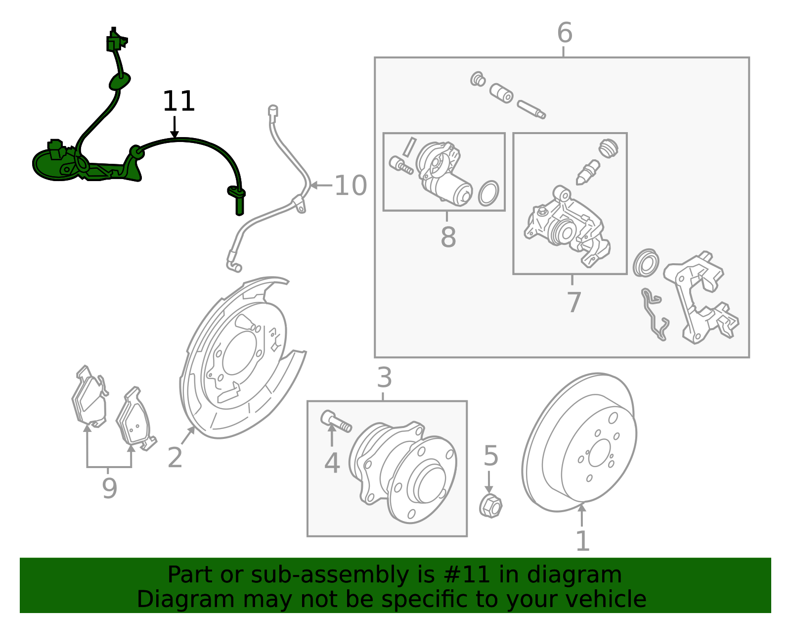 27540AL12C - ABS Wheel Speed Sensor 2016-2019 Subaru | Subaru Parts ...