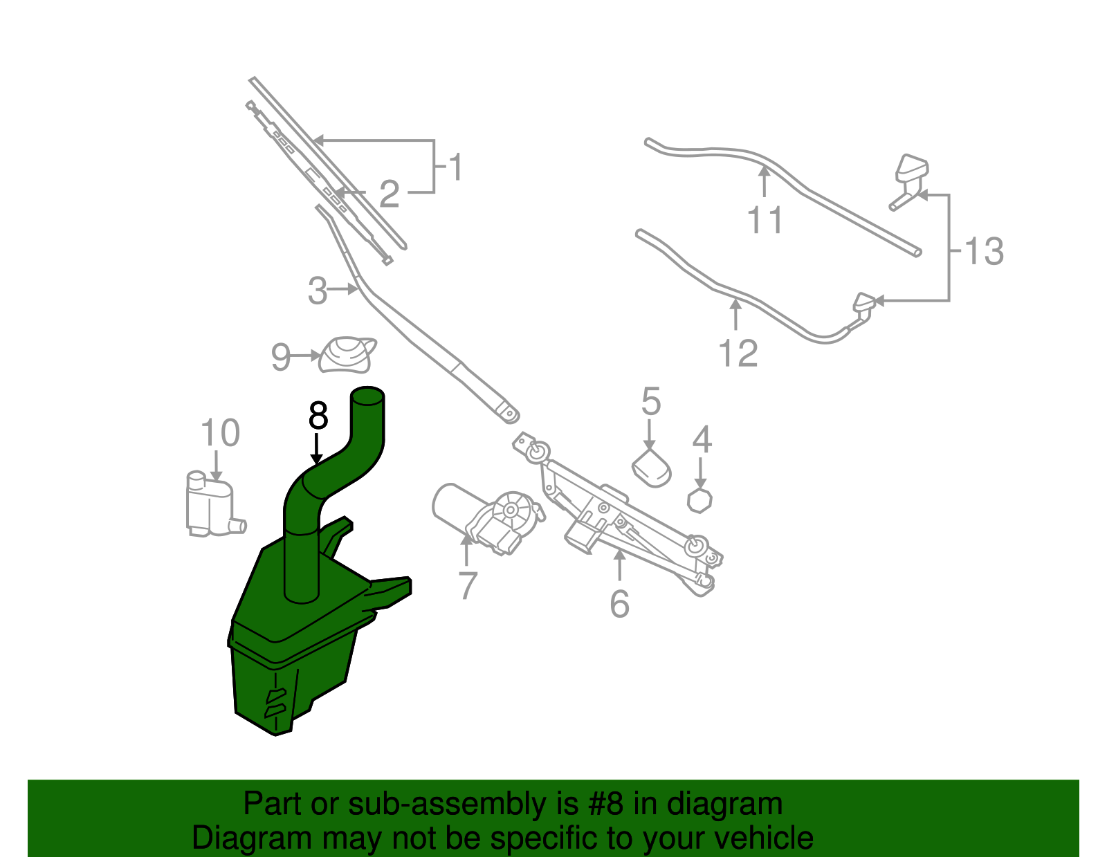 98620-2E000 - Washer Reservoir - 2005 Hyundai Tucson | World OEM Parts ...