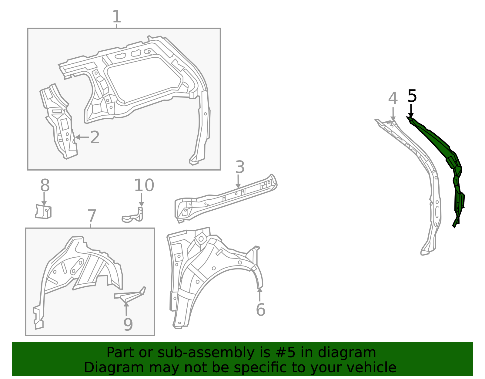 2011-2020 Toyota Sienna Trough 61063-08010 | MotorMotor