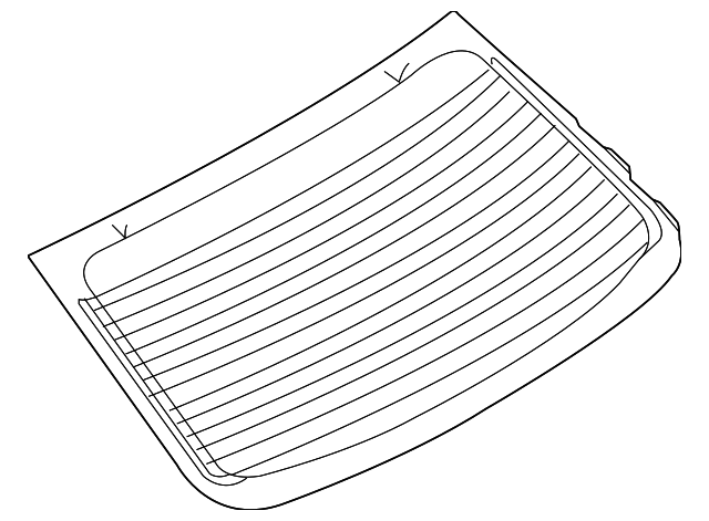 6131A233 - Back Glass 2017-2024 Mitsubishi Mirage G4 | Mitsubishi ...