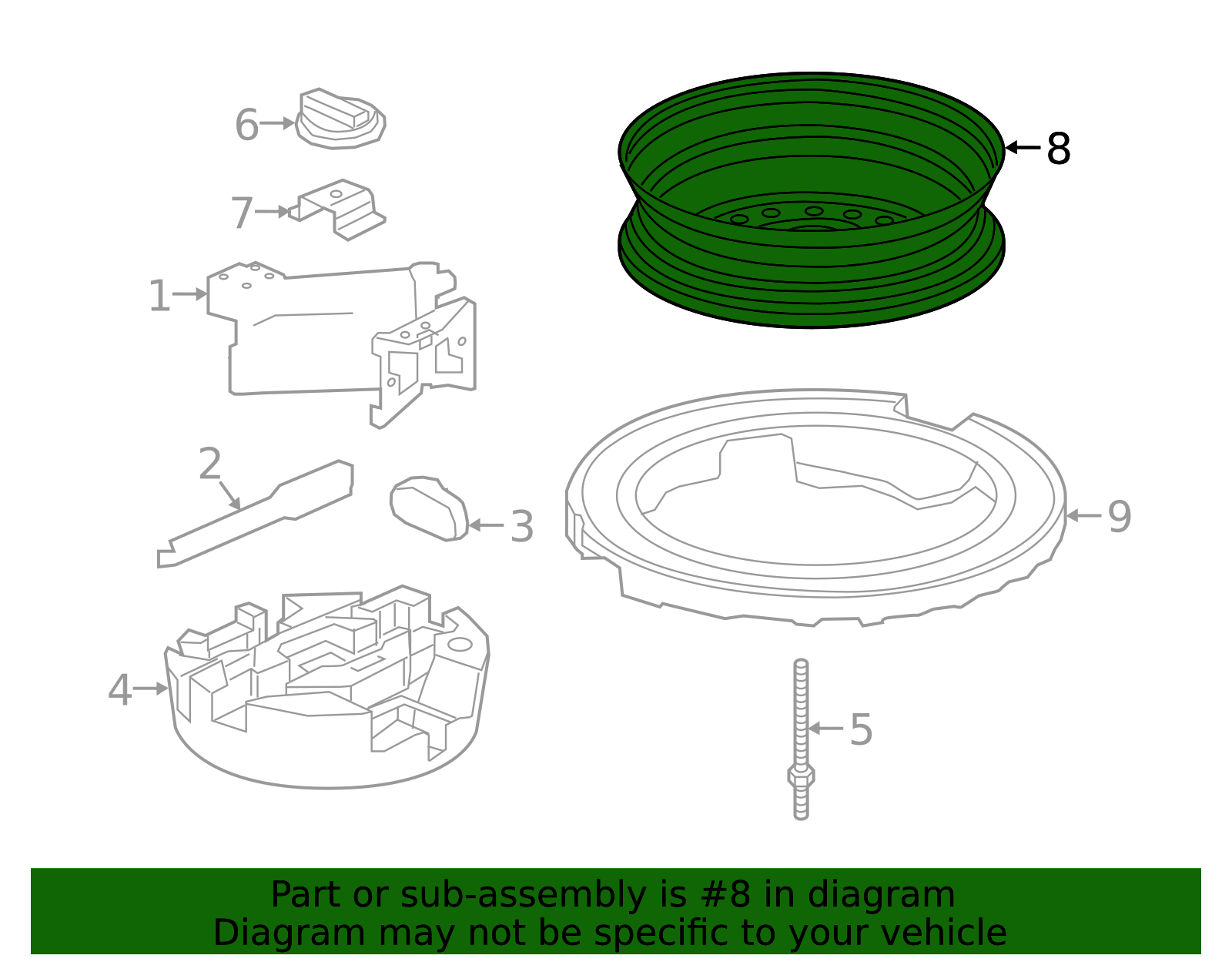 2017-2025 GM 18x4.5-Inch Wheel 84046085 GM | GMPartsDirect.com