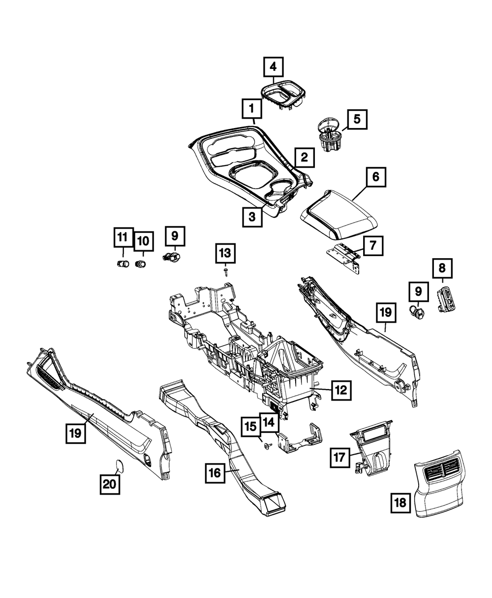 5LE49LA8AG - Console Armrest 2015-2023 Dodge Challenger | The Official ...