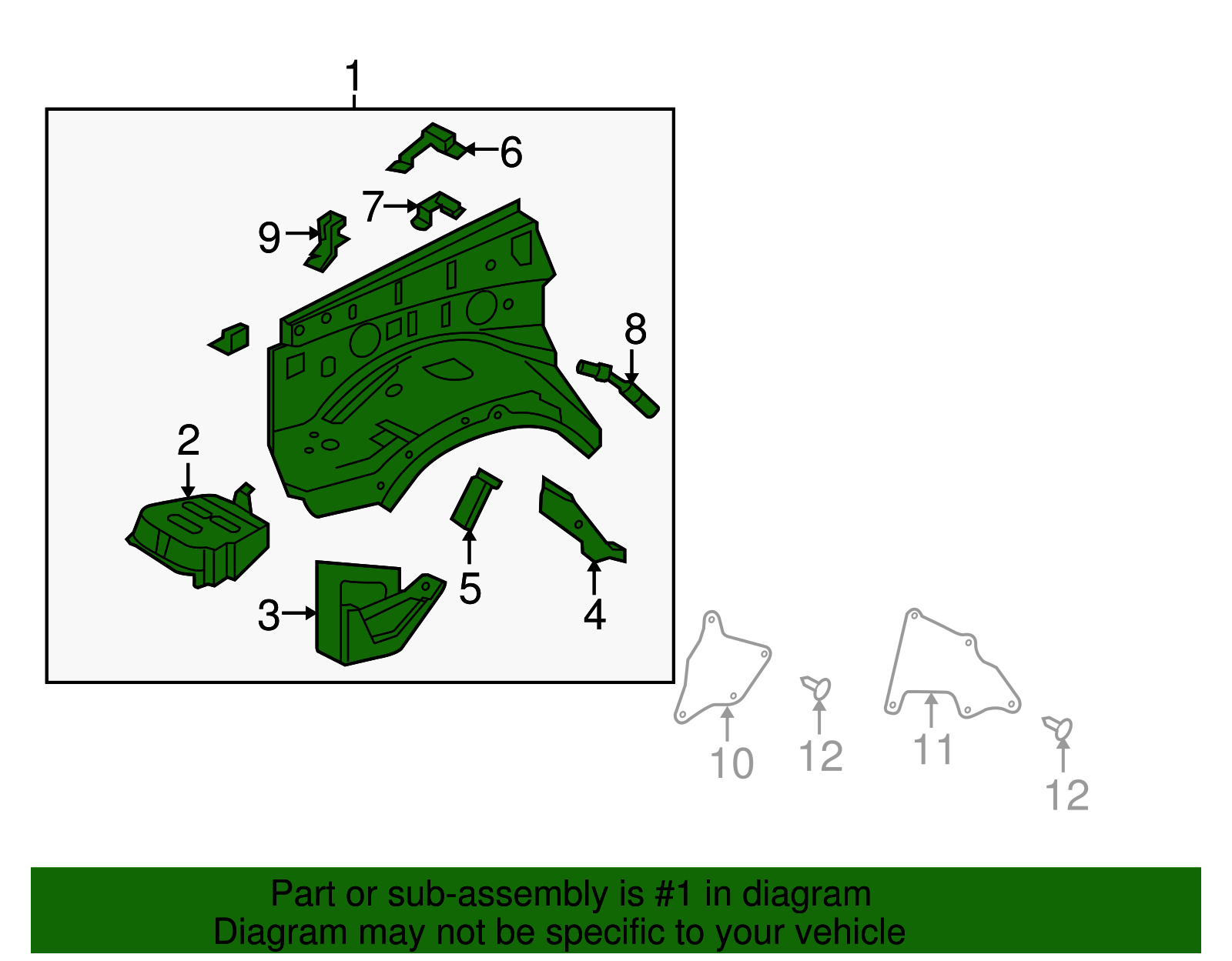 2010-2024 Toyota 4Runner Apron Assembly 53701-35A41 | Toyota Parts Center