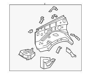 2010-2024 Toyota 4Runner Apron Assembly 53701-35A41 | Toyota Parts Center