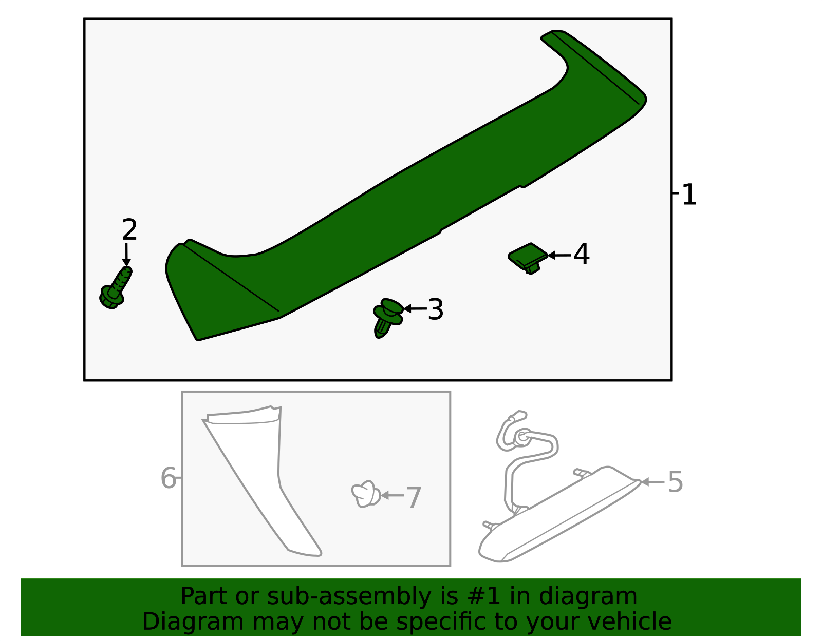 96039FN000P9 - Spoiler 2024-2025 Subaru Crosstrek | Subaru Factory ...
