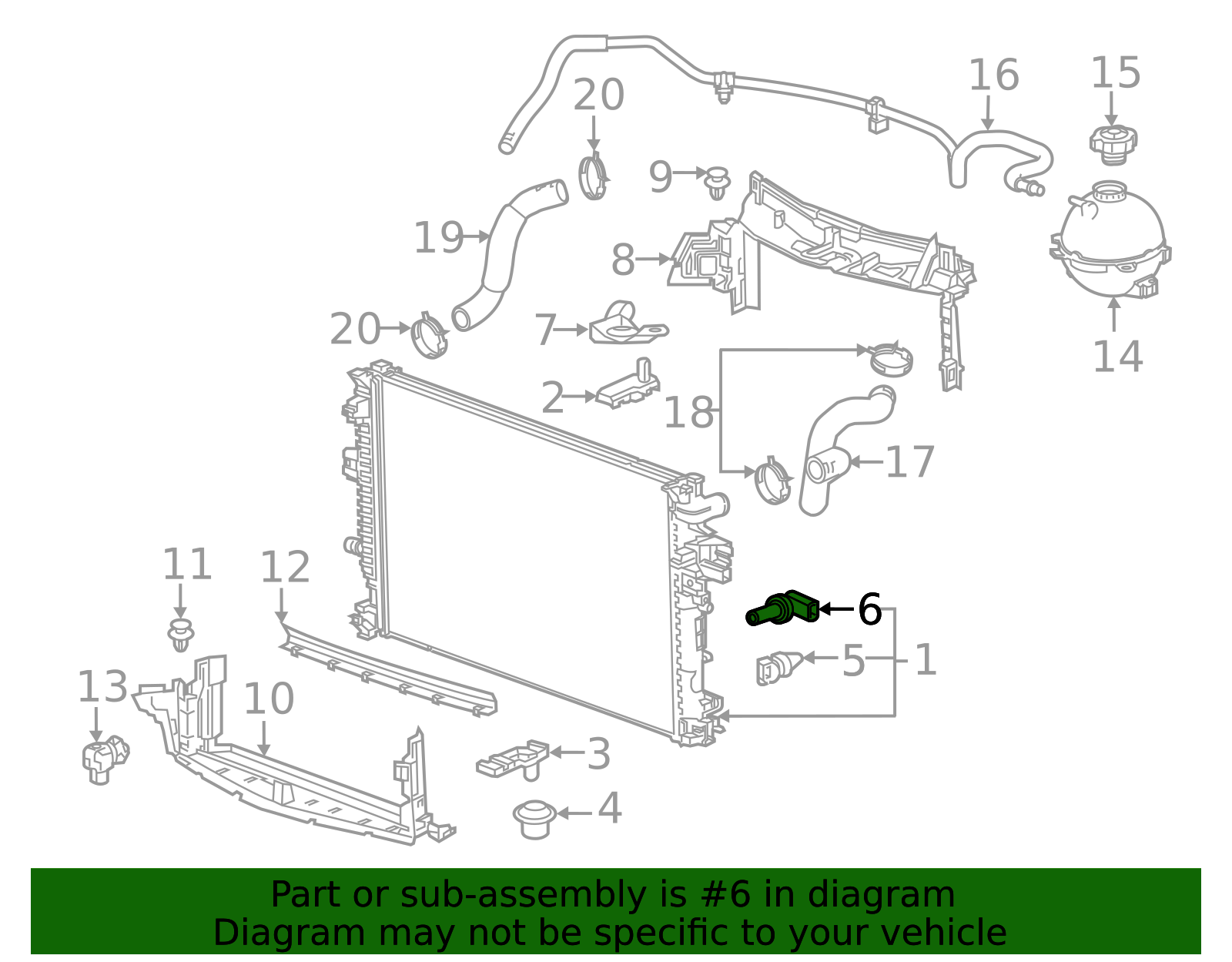 12650595 - Engine Coolant Temperature Sensor 2014-2020 GM | GM Parts Center