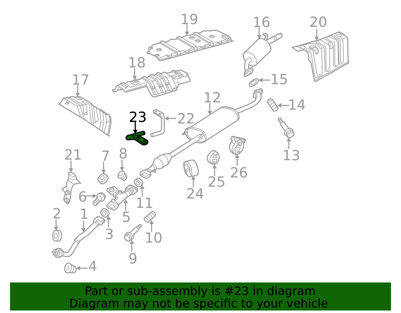 2007-2018 Toyota Exhaust System Hanger 17565-31040 | Toyota Parts Center