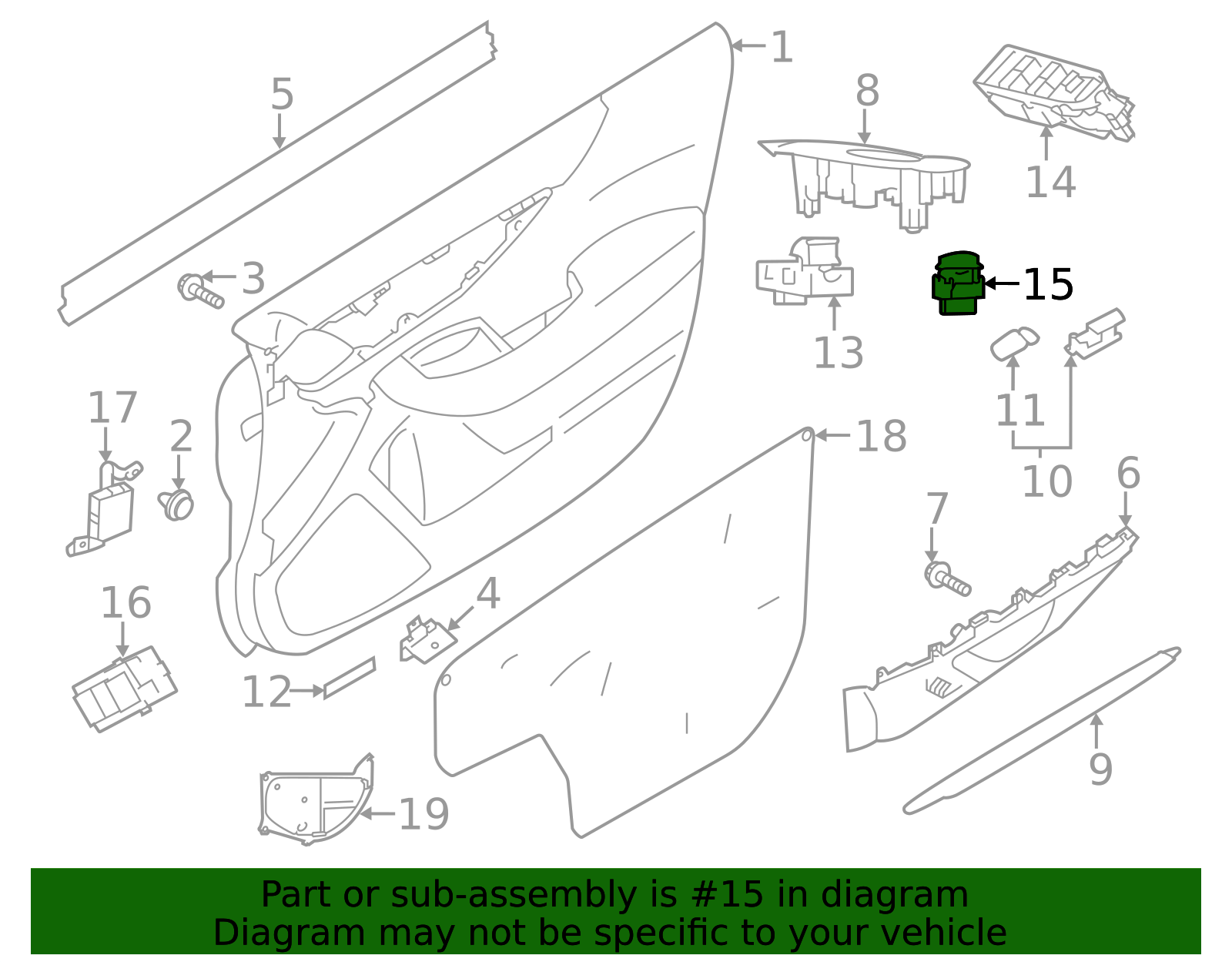 83078XC00A - 2019-2024 Subaru - Lock Switch | Subaru Parts HQ