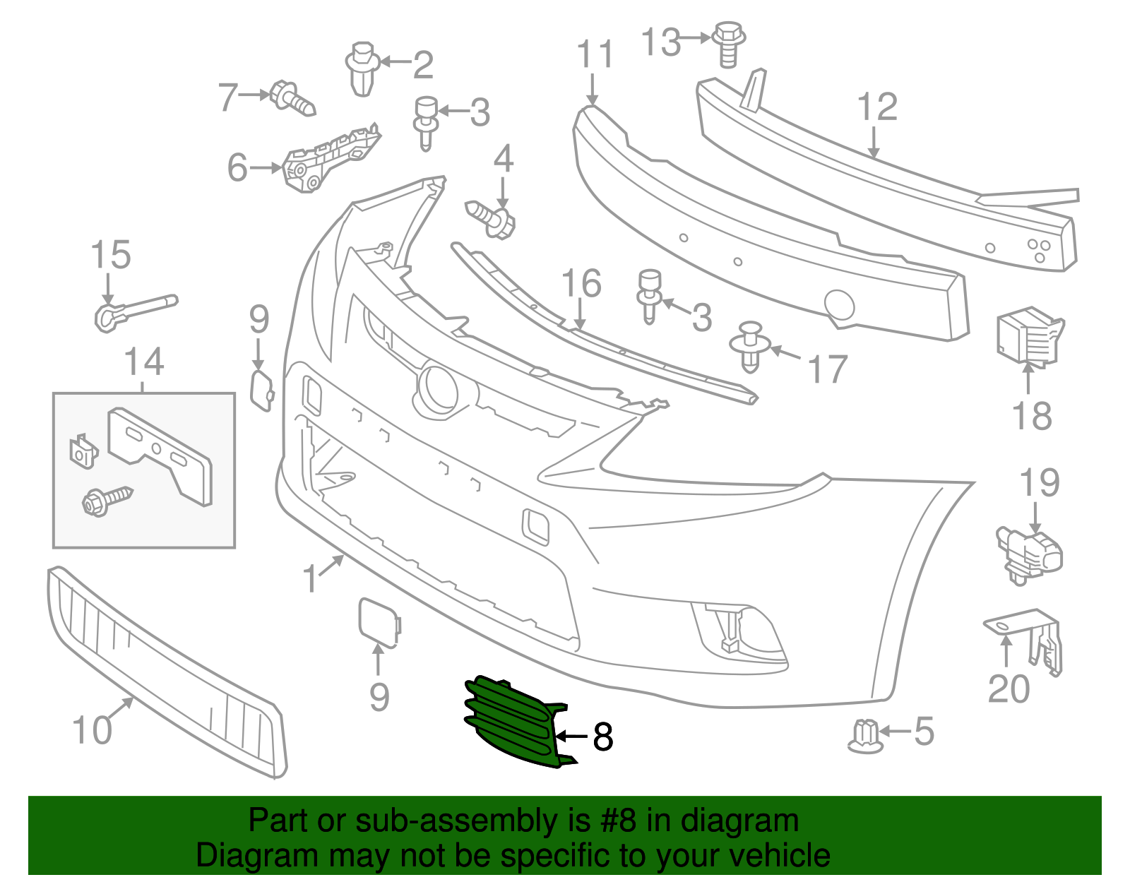 2011-2013 Scion tC Lamp Cover 52437-21020 | Toyota Parts Express
