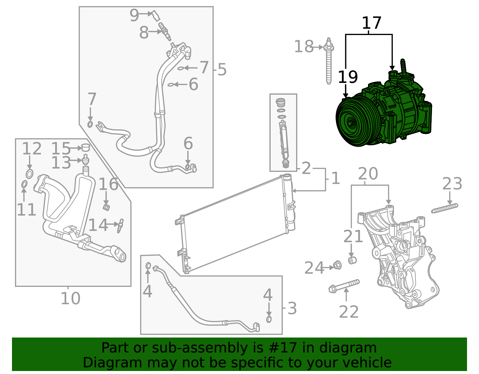 2020-2024 Chevrolet Silverado 2500 HD Compressor Kit 85652448 GM ...