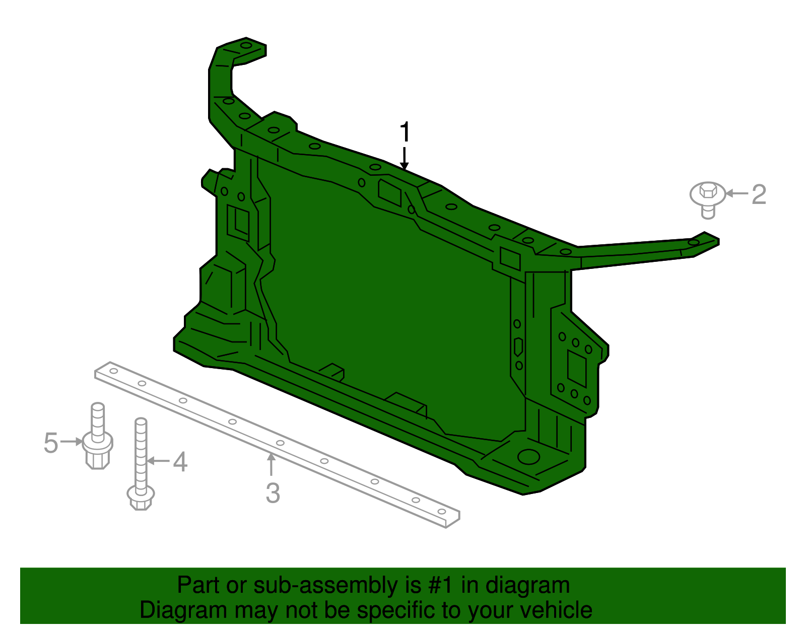 OEM 2016-2021 Honda Civic Radiator Support 71410-TBA-A51 | Honda ...