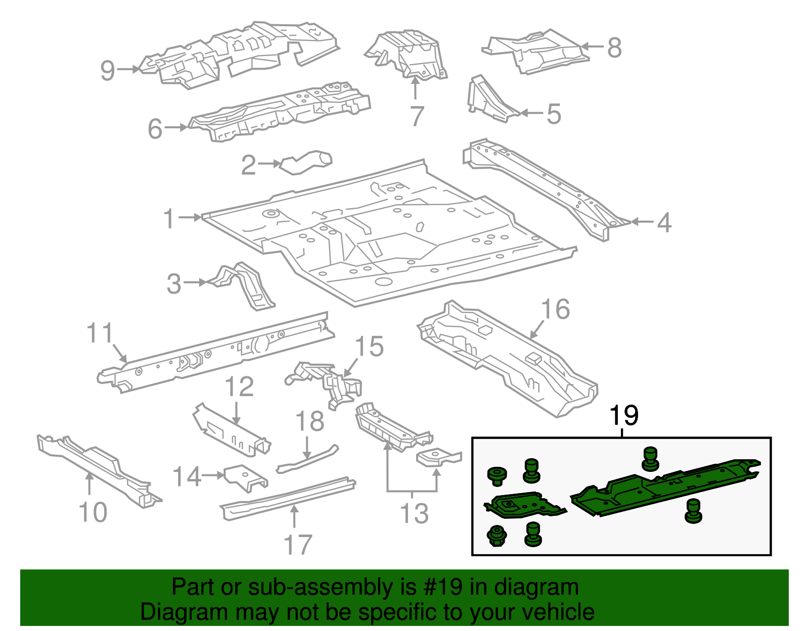 2012-2017 Toyota Camry Under Cover 58167-06010 | Toyota Parts Center