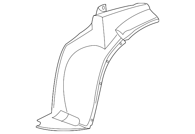 2013-2017 GMC Passenger Side Front Wheelhouse Front Liner 22816705 ...