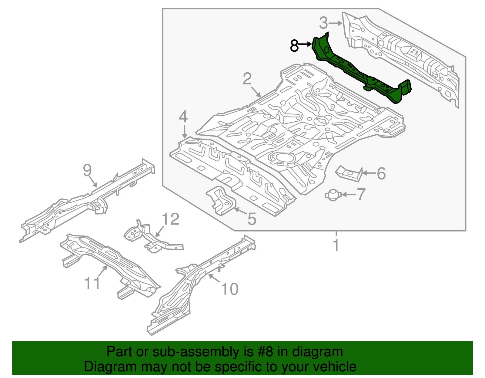 65590-2S000 - Upper Cross-Member 2011-2013 Kia Sportage | Kia.Parts Store