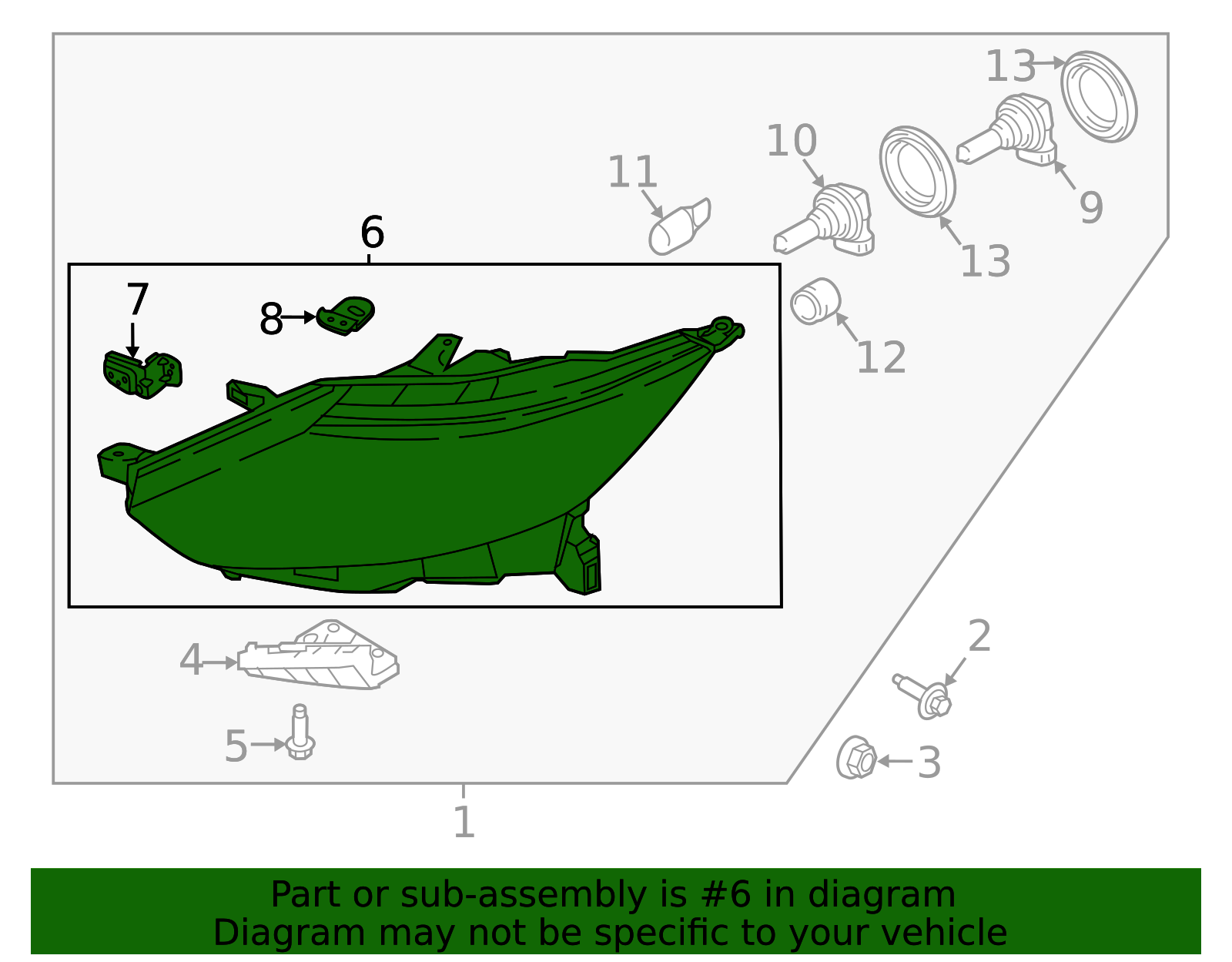2020-2023 Nissan Lamp Housing 26075-6MR0A | Team Nissan Inc.