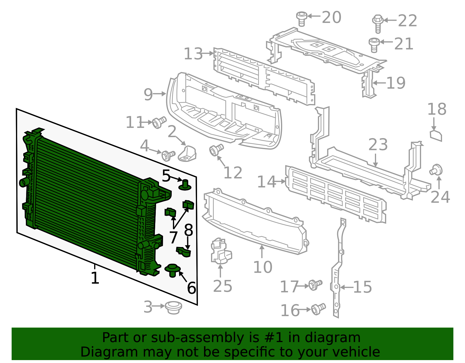 2017-2020 Buick Envision Engine Radiator 84690758 GM | GMPartsDirect.com