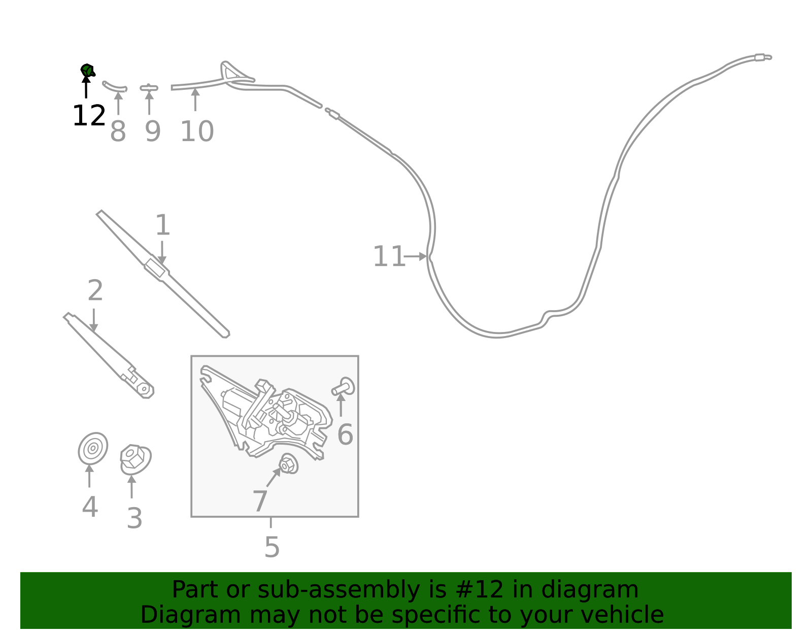 Hyundai - 98930-CW000 - Washer Nozzle - 2022-2025 Hyundai Tucson | OEM ...