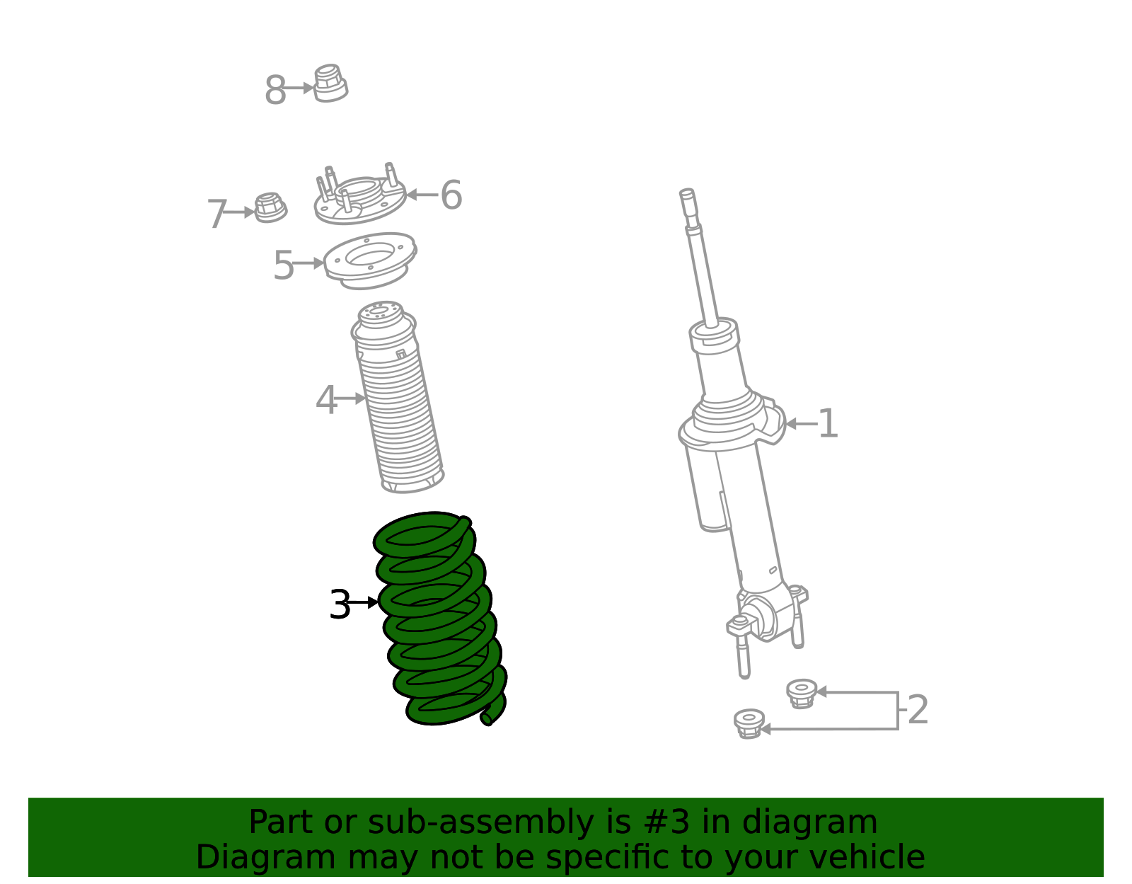 2021-2025 Ford Bronco Coil Spring MB3Z-5310-N | Awesome Parts Ford