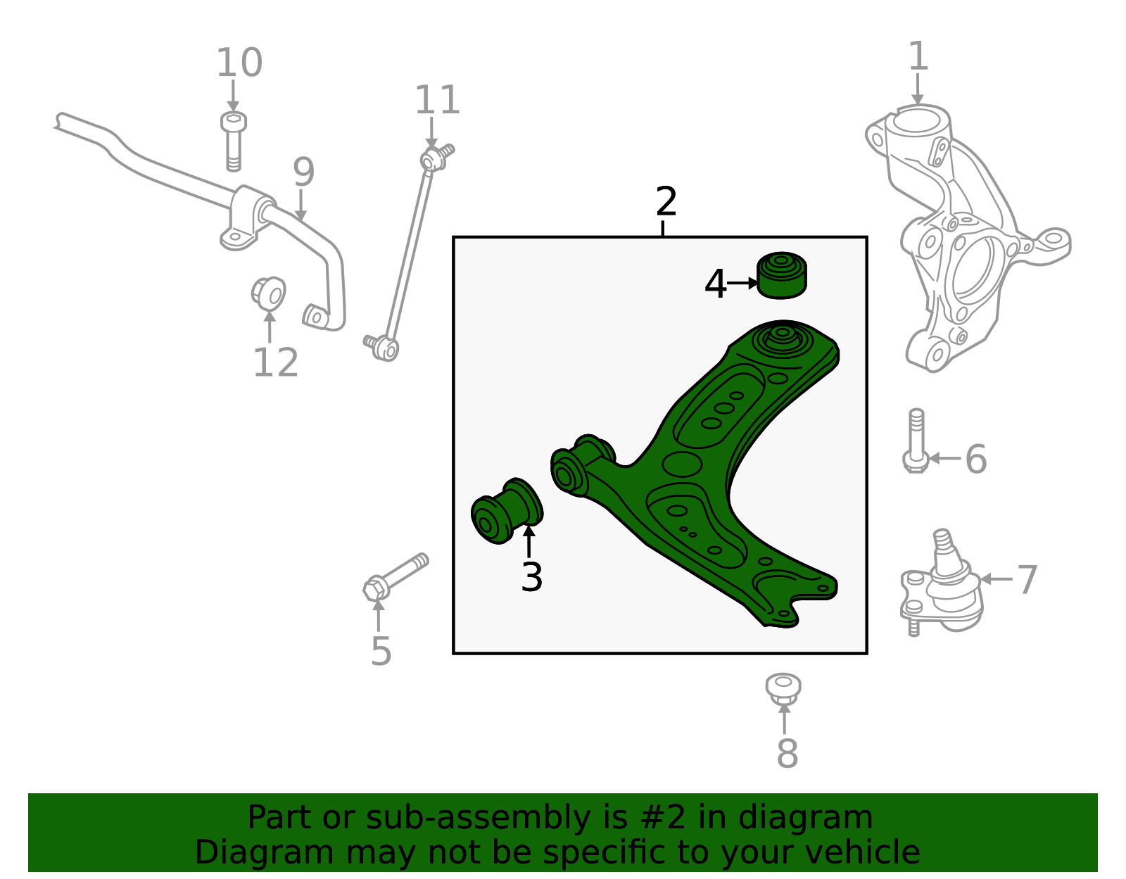 2015-2025 Audi Trailing Arm 5Q0-505-224-D | TascaParts.com