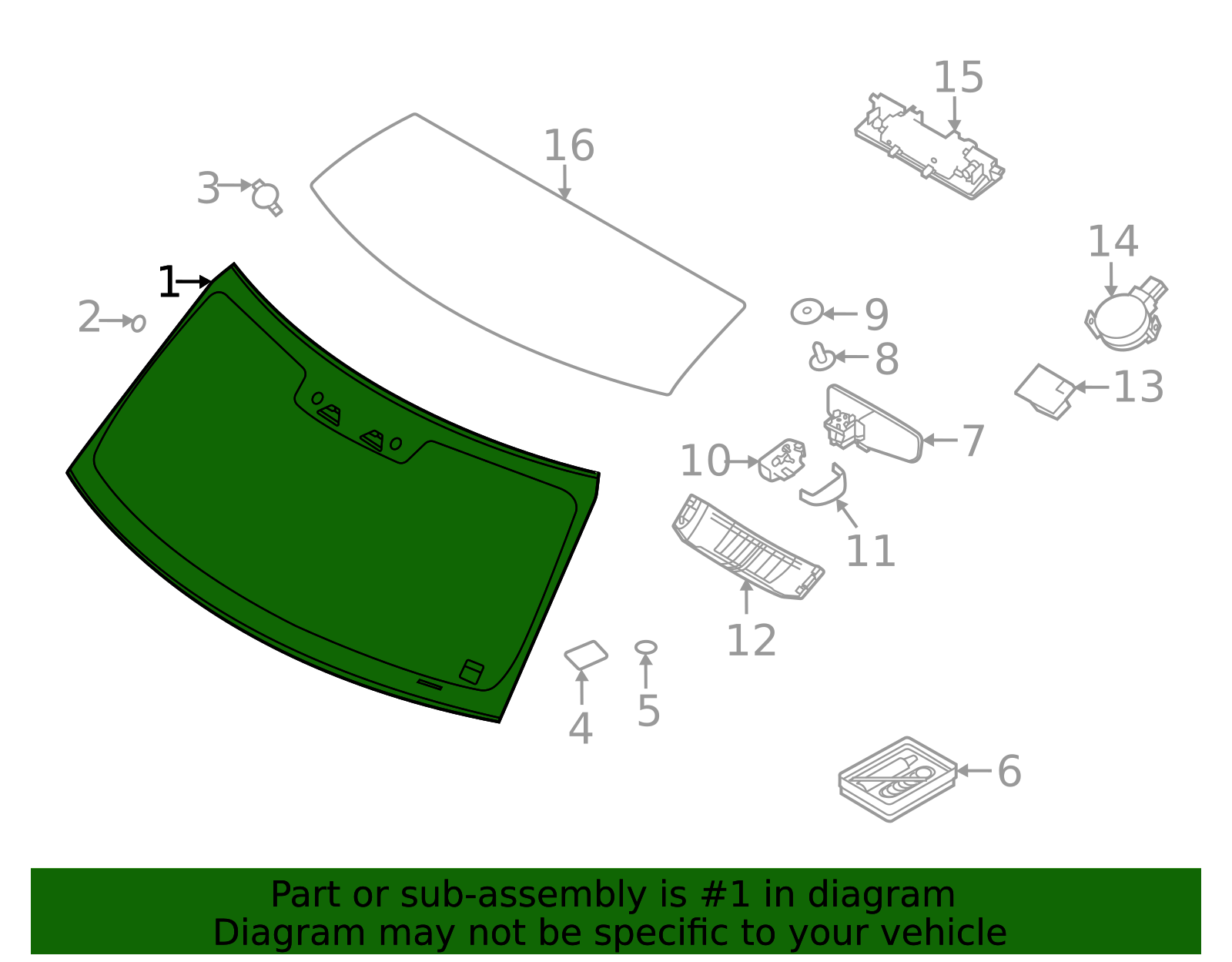 Genuine Windshield for 2021-2023 Land Rover | Land Rover Part# LR184684 ...