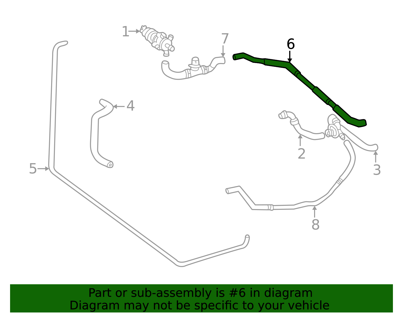 203-830-01-15 - HVAC Heater Hose 2001-2009 Mercedes-Benz | Mercedes ...