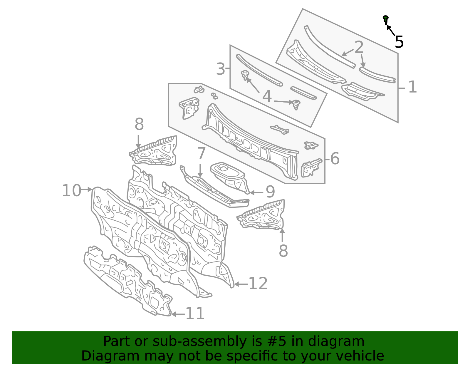 Cowl Cover Clip 90467-07194 | Toyota Parts Center