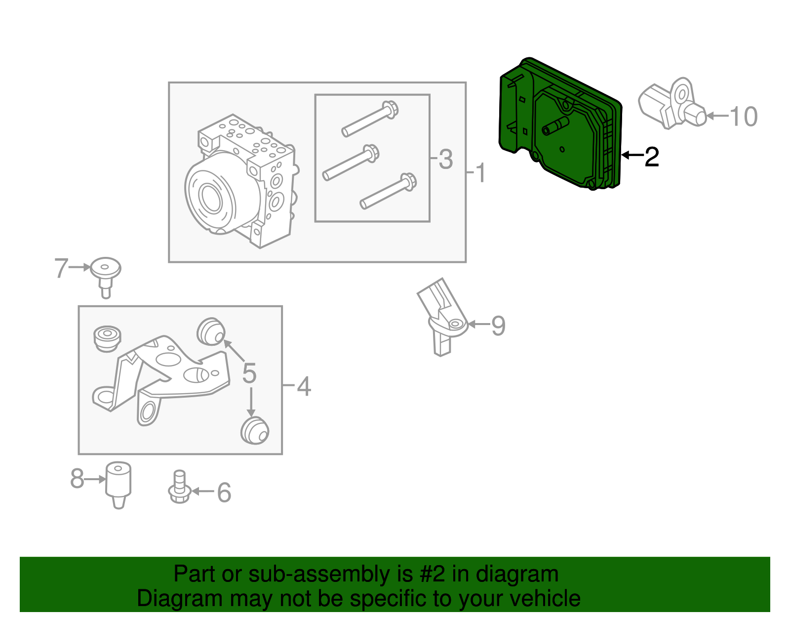 2013-2015 Ford C-Max | Control Module | FV6Z-2C219-E | Walls' Ford Parts