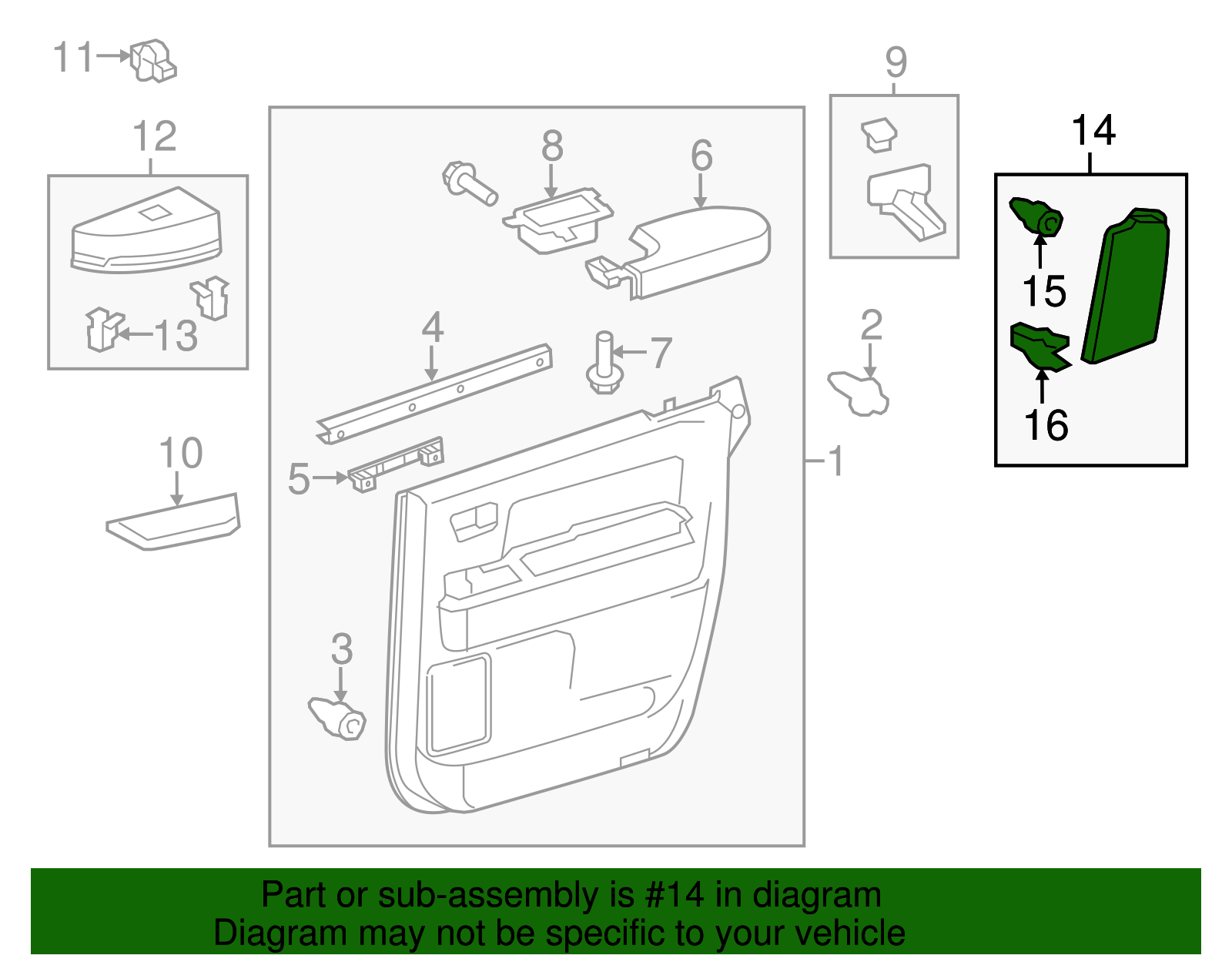 Genuine Toyota Frame Trim part# 67674-0C010-C0 for 2007-2021 Toyota ...