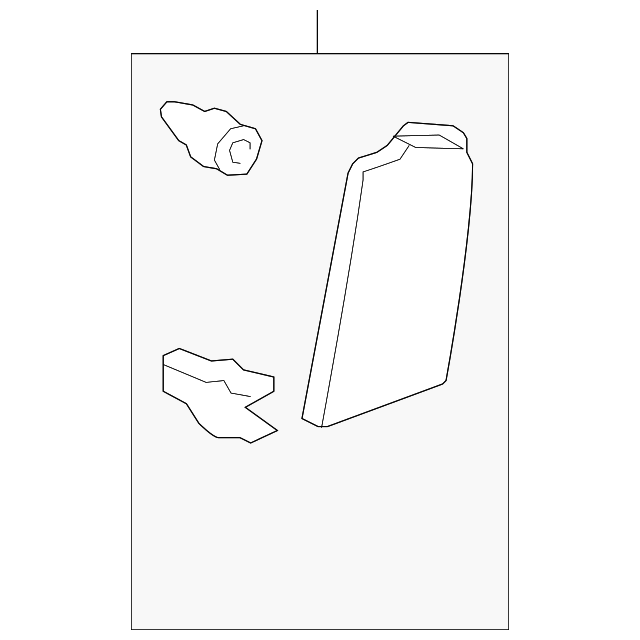 Genuine Toyota Frame Trim part# 67674-0C010-C0 for 2007-2021 Toyota ...