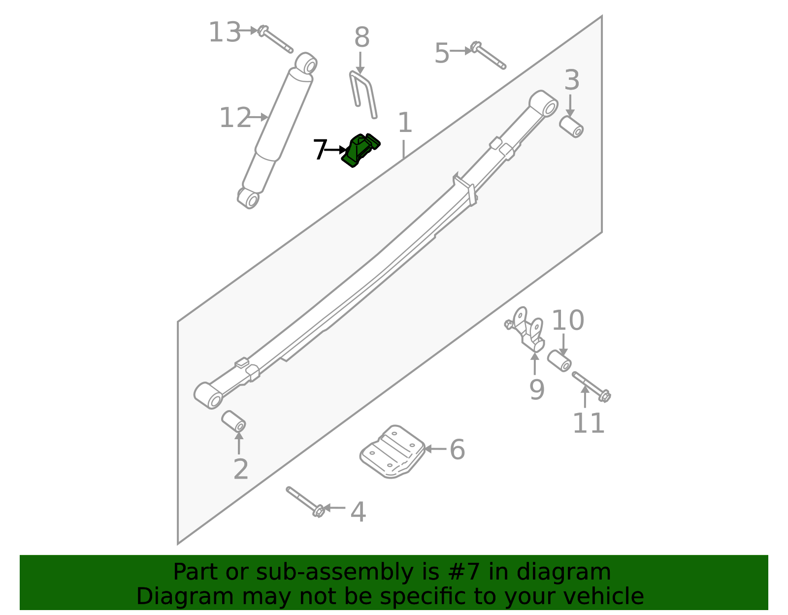 55240-7S200 - Spring Seat Bumper 2004-2015 Nissan TITAN | Nissan ...