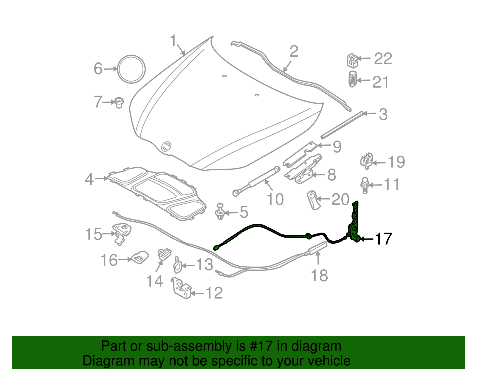 51237008760 - 2004-2007 BMW Release Cable (51-23-7-008-760) | BMW of ...