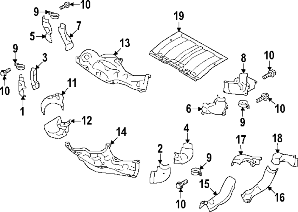 2022-2025 Subaru BRZ 2022-2024 Subaru BRZ - Exhaust Heat Shield ...