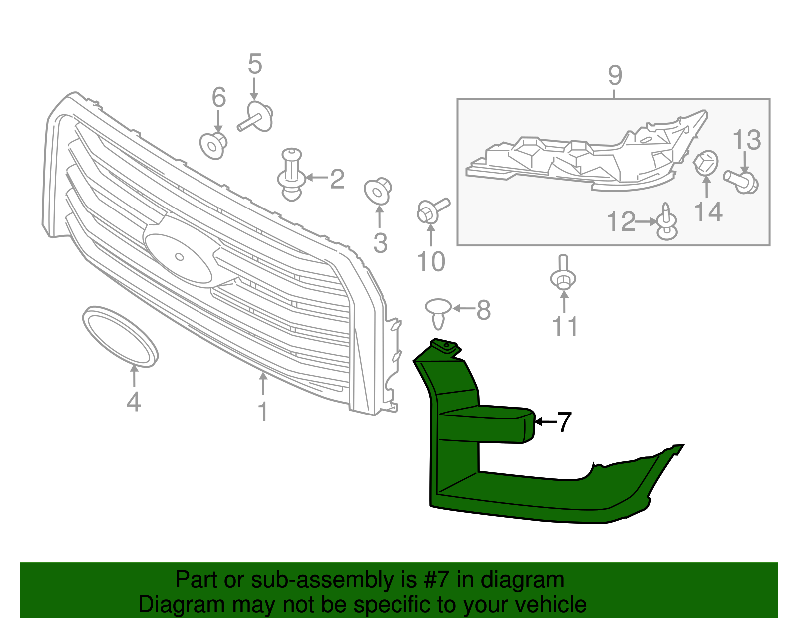 2015-2017 Ford F-150 Trim Molding - Passenger Side (RH) FL3Z-17C754 ...